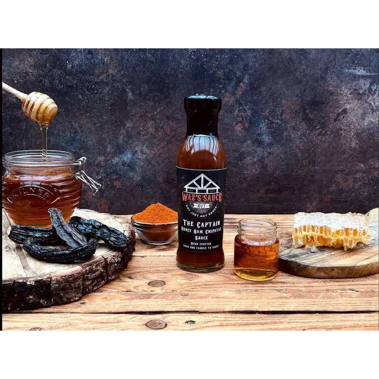 Waz's Sauce Hut | The Captain - Honey Rum Chipotle Sauce - Pro Smoke BBQ