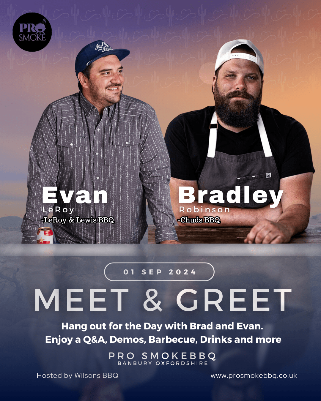 Chuds BBQ Plus Evan Leroy Meet & Greet - Pro Smoke BBQ